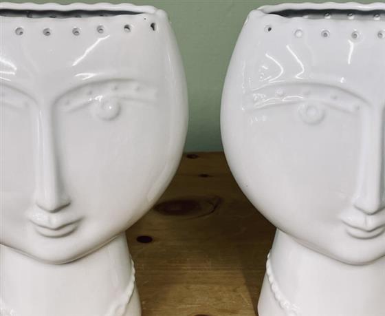 Lady Face Vase The Flower House Florist Garforth Leeds